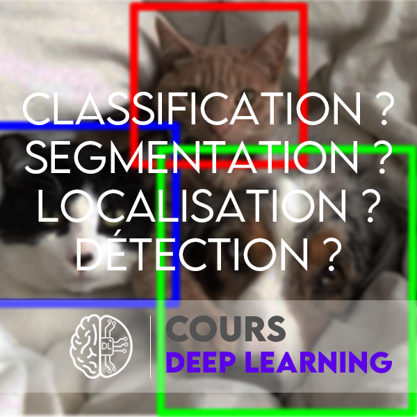 Différences entre classification d'image, localisation/détection ...